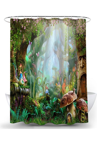 Yilegou 180X180CM Baskılı Su Geçirmez Duş Perdesi - Çok Renkli (Yurt Dışından) Yilegou 180X180CM Baskılı Su Geçirmez Duş Perdesi - Çok Renkli (Yurt Dışından)