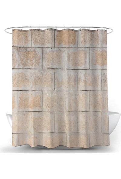 Yilegou 180X180CM Baskılı Su Geçirmez Duş Perdesi - Kahverengi (Yurt Dışından) Yilegou 180X180CM Baskılı Su Geçirmez Duş Perdesi - Kahverengi (Yurt Dışından)