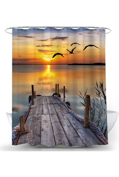 Yilegou 180X180CM Baskılı Su Geçirmez Duş Perdesi - Çok Renkli (Yurt Dışından) Yilegou 180X180CM Baskılı Su Geçirmez Duş Perdesi - Çok Renkli (Yurt Dışından)