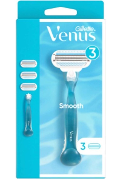 Gillette Venus Spa Smooth Makine + 3 Yedek