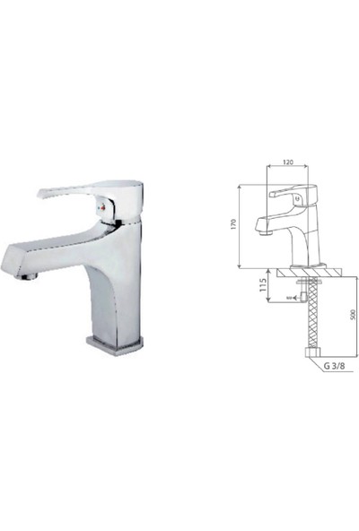 Aceser Polo Mix Lavabo Bataryası Aceser Polo Mix Lavabo Bataryası