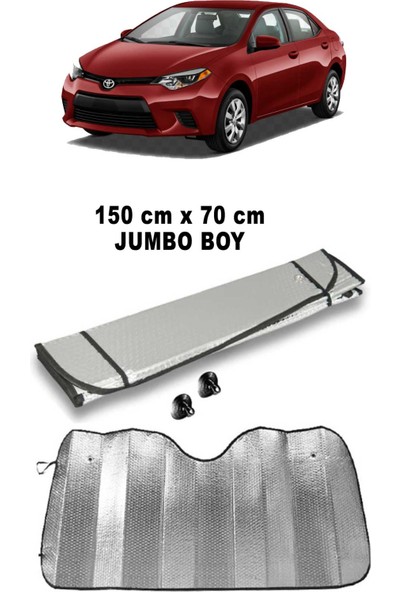 Apexstor Araba Ön Cam Güneşliği Oto Metalize Alüminyum Katlanabilir Güneşten Koruyucu Perde Balonlu Güneşlik (150X70CM)