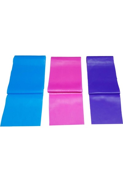 Tosima 3'lü Pilates Lastiği Direnç Lastiği Seti 3 Adet Pilates Lastik Seti Pilates Bandı 7,5X60 cm Tosima 3'lü Pilates Lastiği Direnç Lastiği Seti 3 Adet Pilates Lastik Seti Pilates Bandı 7,5X60 cm