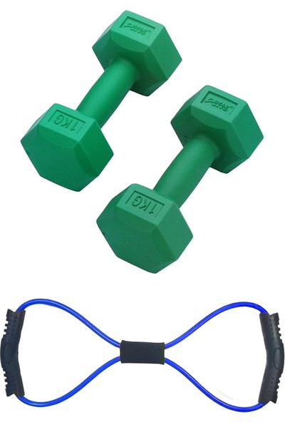 Tosima 1 kg Dambıl ve Sekizgen Lastik Seti Egzersiz Seti Antrenman Seti 1 kg 2 Adet 2 kg Dambıl Seti Tosima 1 kg Dambıl ve Sekizgen Lastik Seti Egzersiz Seti Antrenman Seti 1 kg 2 Adet 2 kg Dambıl Seti