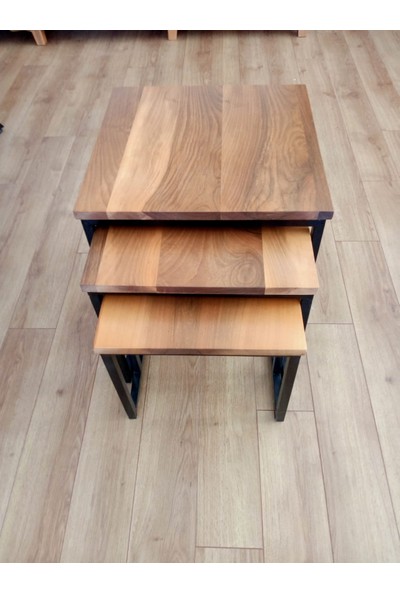 Asko Ceviz Sehpa 3 Lü Asko Ceviz Sehpa 3 Lü