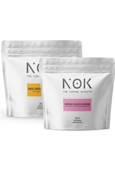 NOK Honduras Finca ve Brazil Santos Filtre Kahve Seti 2X200 gr