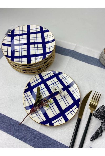 Bae Seramik 6 Kişilik 6 Parça 19 cm Pasta Tabağı, Tatlı Tabakları, Servis Sunum Tabakları Bae Seramik 6 Kişilik 6 Parça 19 cm Pasta Tabağı, Tatlı Tabakları, Servis Sunum Tabakları