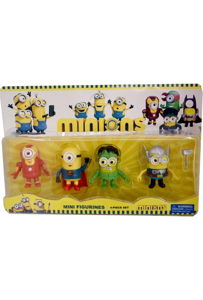 UDATOYS Minyonlar Thor Ironman Süperman Ninja Kaplumbağa Minyon Seti