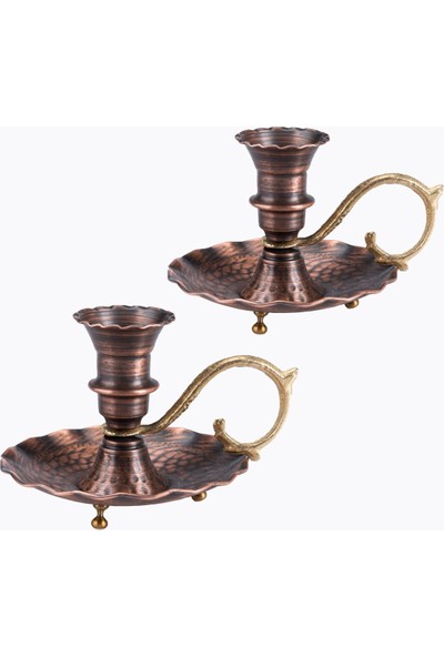 Kavele 2'li Set Bakır Şamdan Set Şamdan-Mumluk Set El Işlemesi Dövmesi Yük:9,5 cm KALINLIK:0,80MM Kavele 2'li Set Bakır Şamdan Set Şamdan-Mumluk Set El Işlemesi Dövmesi Yük:9,5 cm KALINLIK:0,80MM