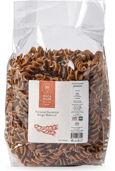 Artizanal Karakılçık Burgu Makarna 400 gr