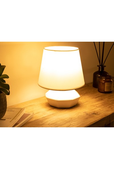 Verde Abajur 15X15X22 cm Beyaz