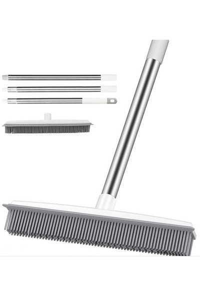 Teleskopik Saplı Çekçekli Ayarlanabilir Çok Amaçlı Kauçuk Fırça&süpürge