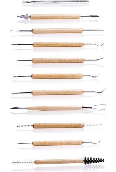 hobi24 Seramik-Heykel Şekillendirme Seti, 11 Parça