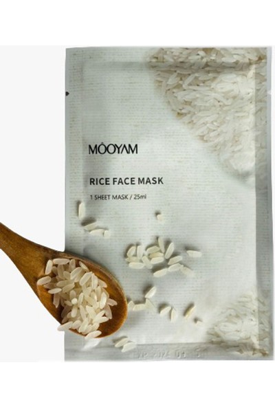 Mooyam Doğal Pirinç Özlü Yüz Maskesi