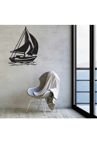 İmpivo Ahşap Yelkenli Dekoratif Tablo