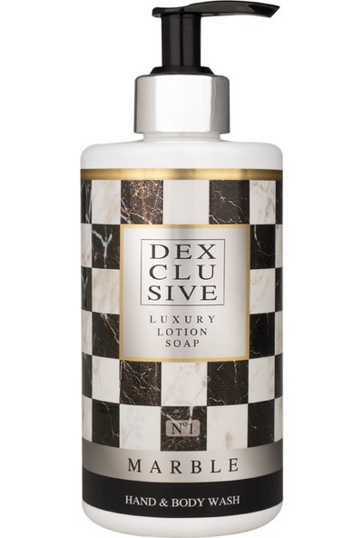 Dexclusive Luxury Banyo Konsepti Losyonlu Sıvı Sabun 400 ml - Marble Series No:1 Dexclusive Luxury Banyo Konsepti Losyonlu Sıvı Sabun 400 ml - Marble Series No:1