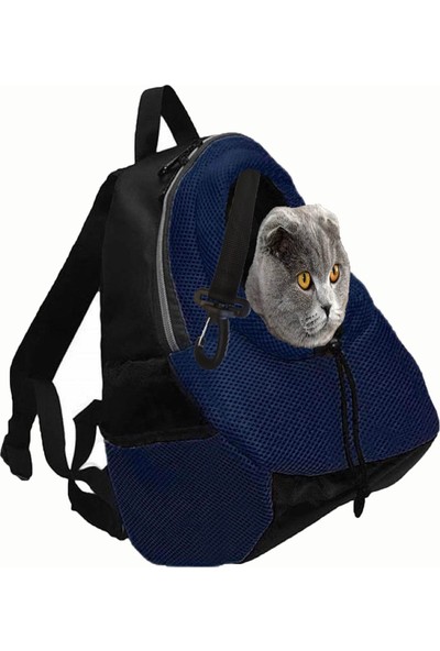 Wondi Kedi & Köpek Ana Kucağı Taşıma Çantası Mavi Renk