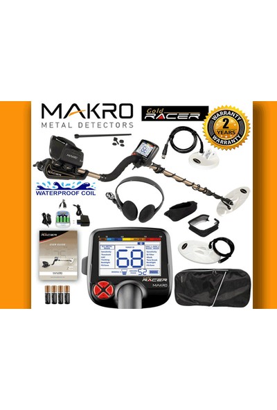 Makro Dedektör Gold Racer Pro Paket Makro Dedektör Gold Racer Pro Paket