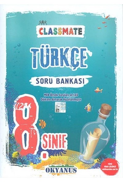 Okyanus 8.sınıf Türkçe Classmate Soru Bankası Okyanus 8.sınıf Türkçe Classmate Soru Bankası