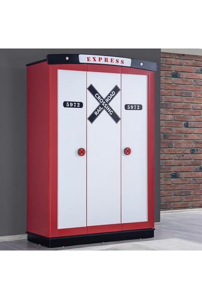 Setay Express Tren 3 Kapaklı Dolap