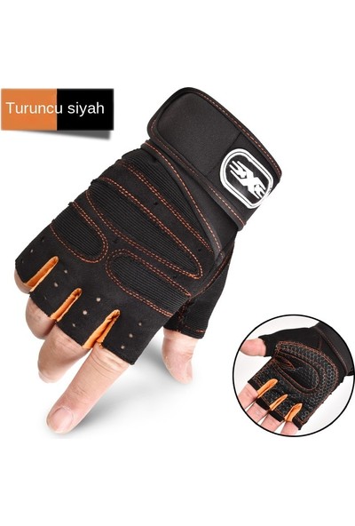 Hi Stores Spor Fitness Halter Yarım Parmak Eldivenler - Turuncu ( Yurt Dışından ) Hi Stores Spor Fitness Halter Yarım Parmak Eldivenler - Turuncu ( Yurt Dışından )