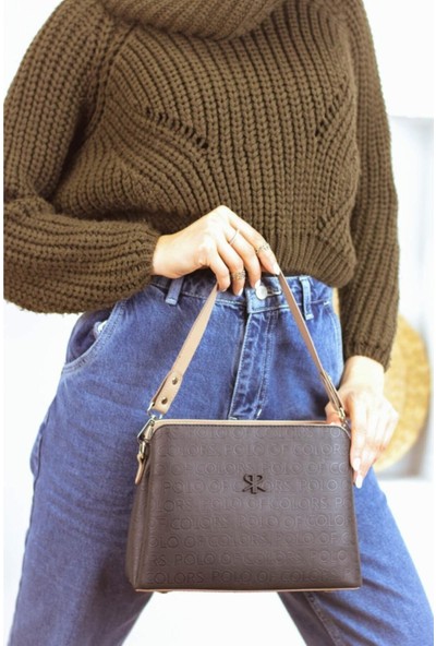 Taurus Store Kadın Gofraj Desenli El ve Omuz Çantası