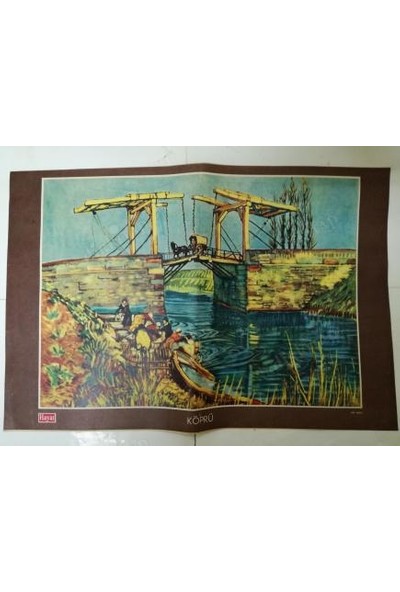 Van Gogh-Köprü Tablo Posteri 33X49 cm Boyutlarında Van Gogh-Köprü Tablo Posteri 33X49 cm Boyutlarında