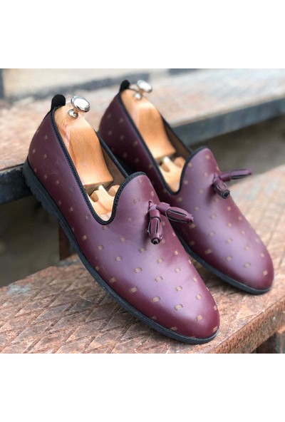 Freemax Oxford Erkek Ayakkabı Bordo Taba Freemax Oxford Erkek Ayakkabı Bordo Taba