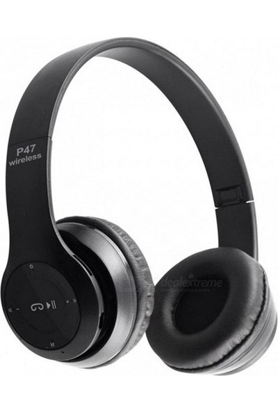 Eiroo P47 Bluetooth Kulaküstü Siyah Kulaklık