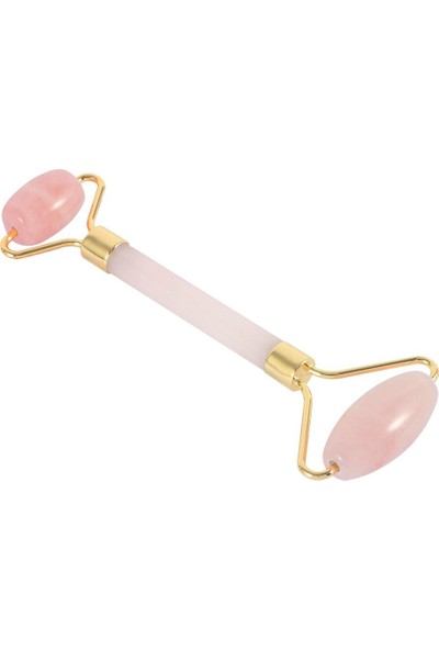 Techtic Doğal Masaj Taşı Pembe Gül Kuvars Face Gençleştirici Roller