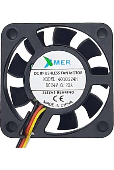 Xmer 40X40X10MM 24V 0.10A 3 Kablolu Fan