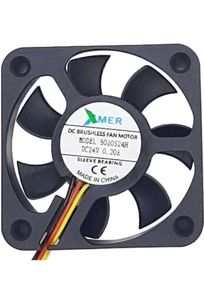 Xmer 50X50X10MM 24V 0.20A 3 Kablolu Fan