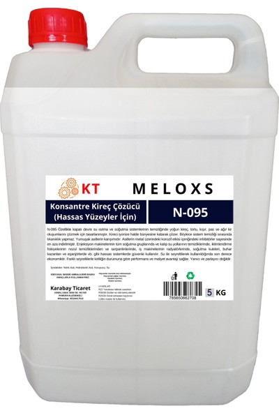 Meloxs Kireç Çözücü, Konsantre 5 kg Meloxs Kireç Çözücü, Konsantre 5 kg