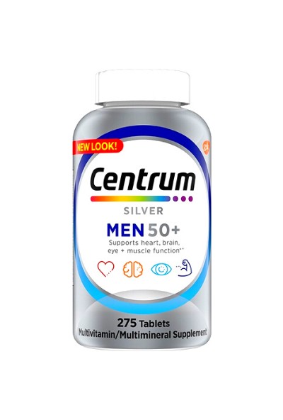 Centrum Silver Men 50+ Multivitamin Dietary Supplement 100 Tablets Centrum Silver Men 50+ Multivitamin Dietary Supplement 100 Tablets