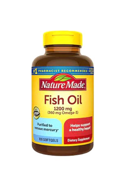 Nature Made Fish Oil 1200mg 360mg Omega3 100 Tablets Nature Made Fish Oil 1200mg 360mg Omega3 100 Tablets
