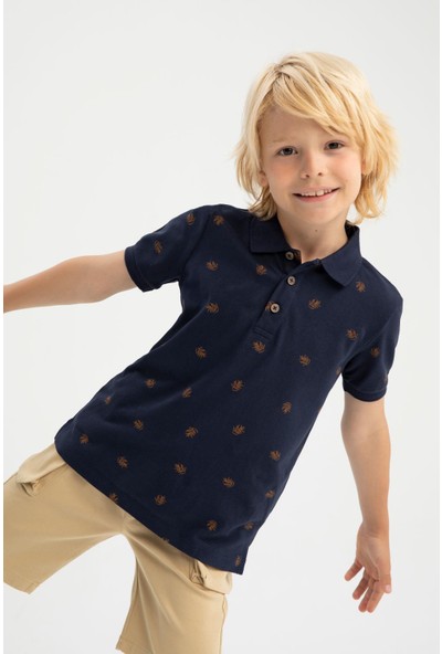 DeFacto Erkek Çocuk Regular Fit Polo Yaka Pike Kısa Kollu Polo Tişört W9474A622SM DeFacto Erkek Çocuk Regular Fit Polo Yaka Pike Kısa Kollu Polo Tişört W9474A622SM