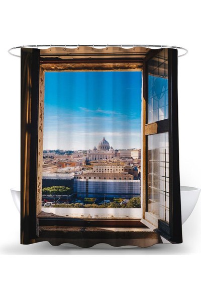 Yilegou 180X180CM Baskılı Su Geçirmez Duş Perdesi - Çok Renkli (Yurt Dışından) Yilegou 180X180CM Baskılı Su Geçirmez Duş Perdesi - Çok Renkli (Yurt Dışından)