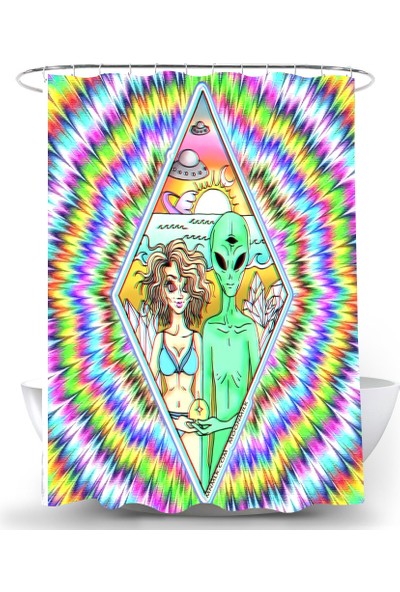 Yilegou 180X180CM Baskılı Su Geçirmez Duş Perdesi - Çok Renkli (Yurt Dışından) Yilegou 180X180CM Baskılı Su Geçirmez Duş Perdesi - Çok Renkli (Yurt Dışından)