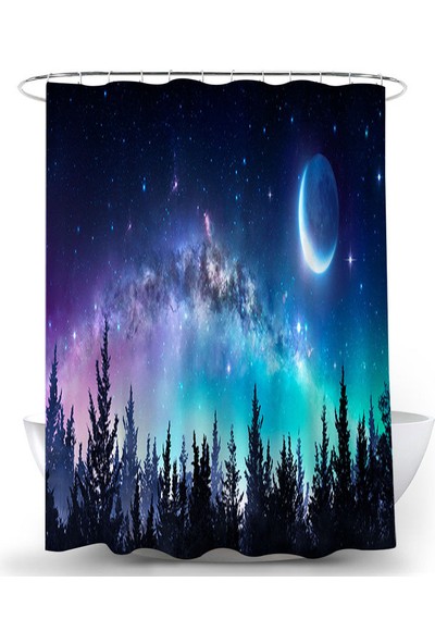 Yilegou 180X180CM Baskılı Su Geçirmez Duş Perdesi - Mavi (Yurt Dışından) Yilegou 180X180CM Baskılı Su Geçirmez Duş Perdesi - Mavi (Yurt Dışından)