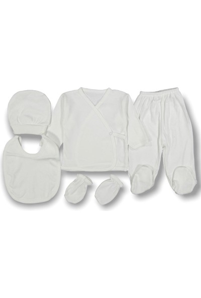 Unisex Nakışsız Naturel 5'li (Kutulu) Set