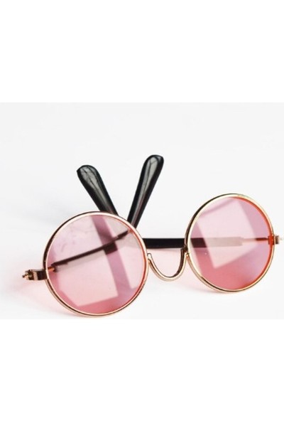 Gobo Kedi ve Küçük Irk Köpek Gözlüğü Pembe