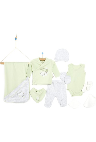 Bebbek Yenidoğan Erkek Bebek Battaniyeli 10LU Hastane Çıkışı