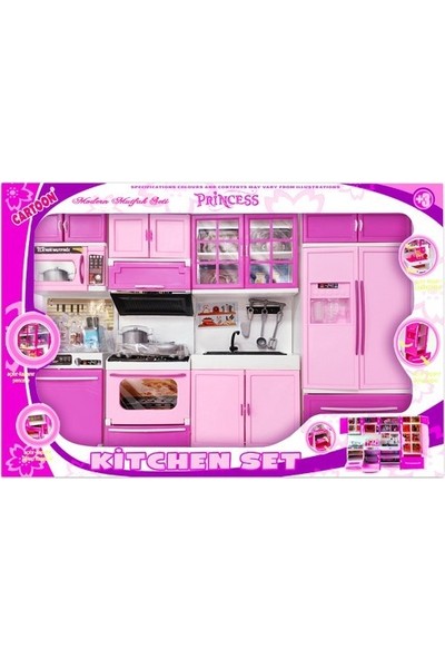 Neuygun Oyuncak 4 Lü Mutfak Seti Kitchen Set Kız Oyuncak 4 Ünite