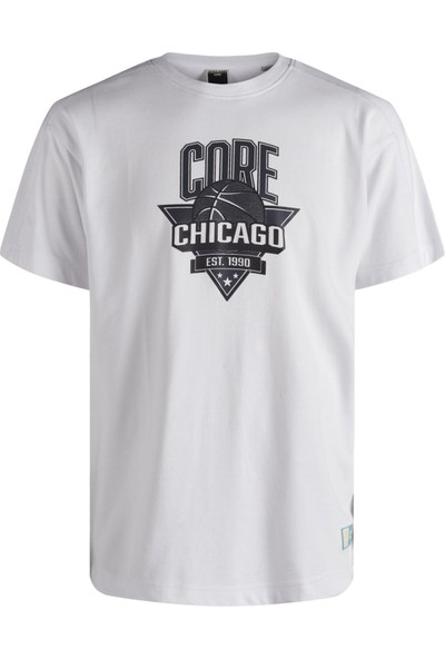 Jack & Jones Coball Logo Erkek Beyaz Tişört (12209942-W)