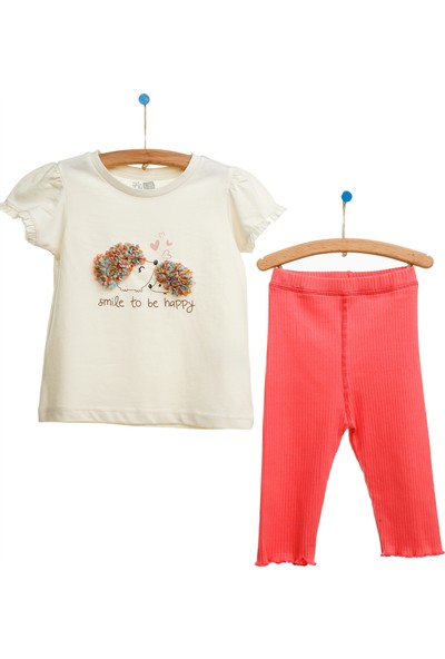 Hello Baby Basic Keylines Kız Bebek Tshirt-Tayt Takım Hello Baby Basic Keylines Kız Bebek Tshirt-Tayt Takım