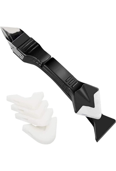 Real West 3 Ü 1 Arada Fayans Derz Silikon Kazıyıcı Sıyırıcı ve Uygulayıcı Aparat