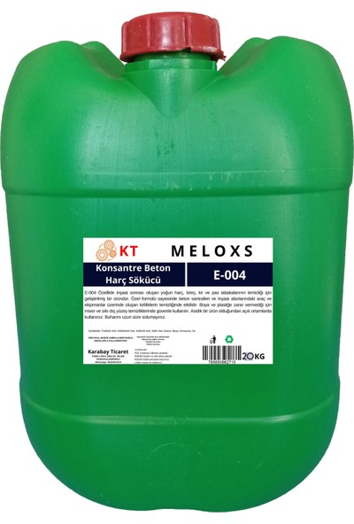 Beton Harç Sökücü, Konsantre 20 kg Beton Harç Sökücü, Konsantre 20 kg