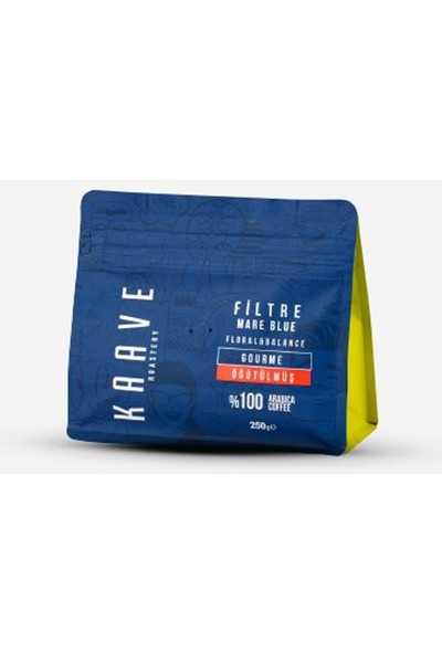 Kaave Roastery Filtre Kahve Mare Blue-Floral&Balance Gourme Öğütülmüş 250 gr