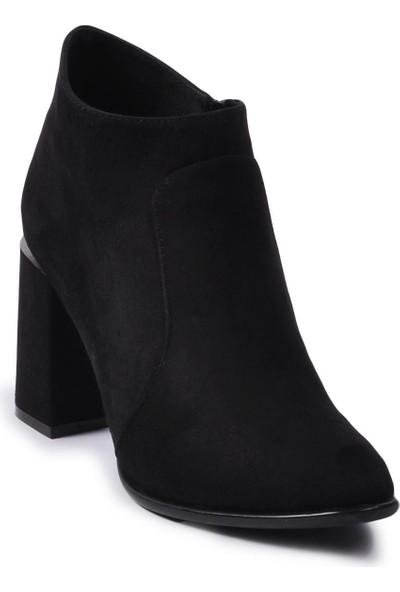 Pabucmarketi Siyah Süet Kadın Bot