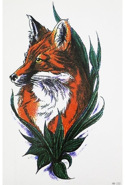 Melayk Tilki Turuncu Geçici Dövme